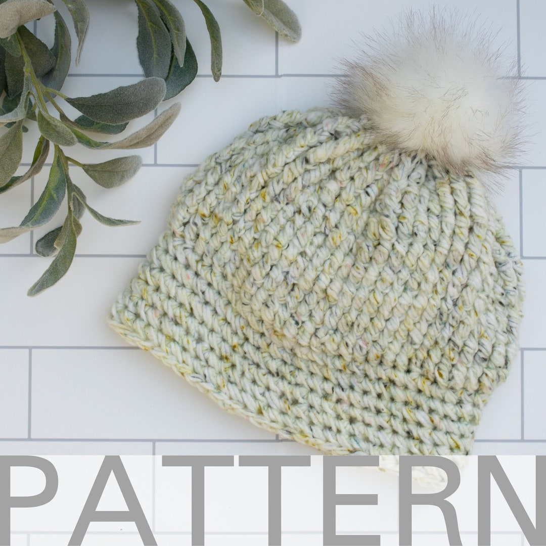 Chunky Crochet Hat PATTERN | Feels Like Flannel Beanie - Etsy
