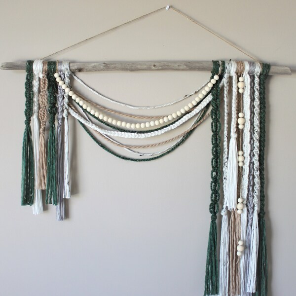 Beaded Macrame Wall Hanging - Etsy