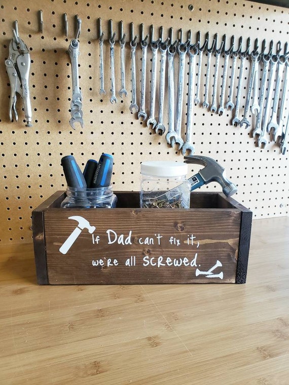 Dad Storage Box Fathers Day Gift Dad Sign Storage Box | Etsy