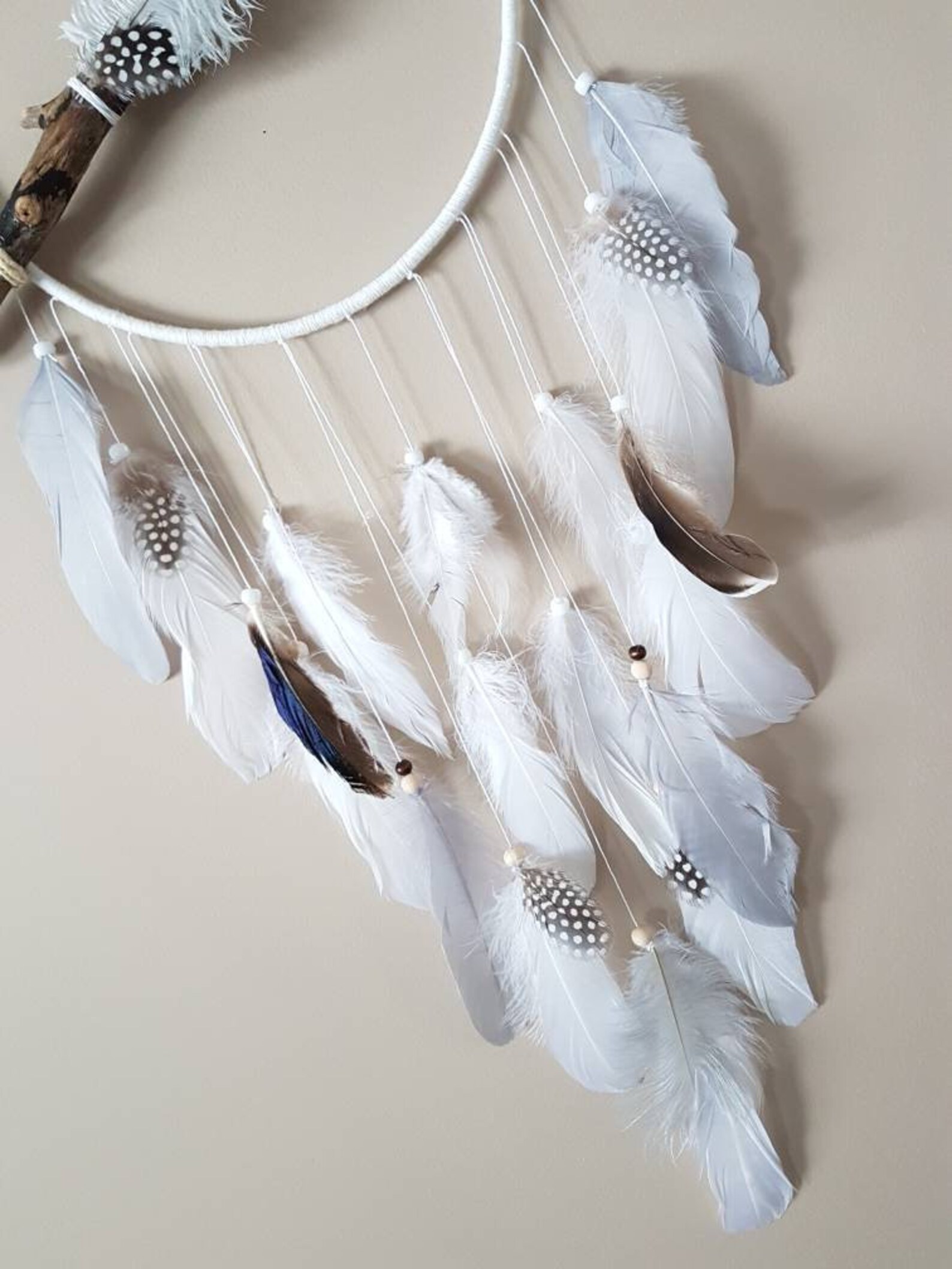 Feather Dream Catcher-driftwood Dreamcatcher-tribal Woodland Nursery ...