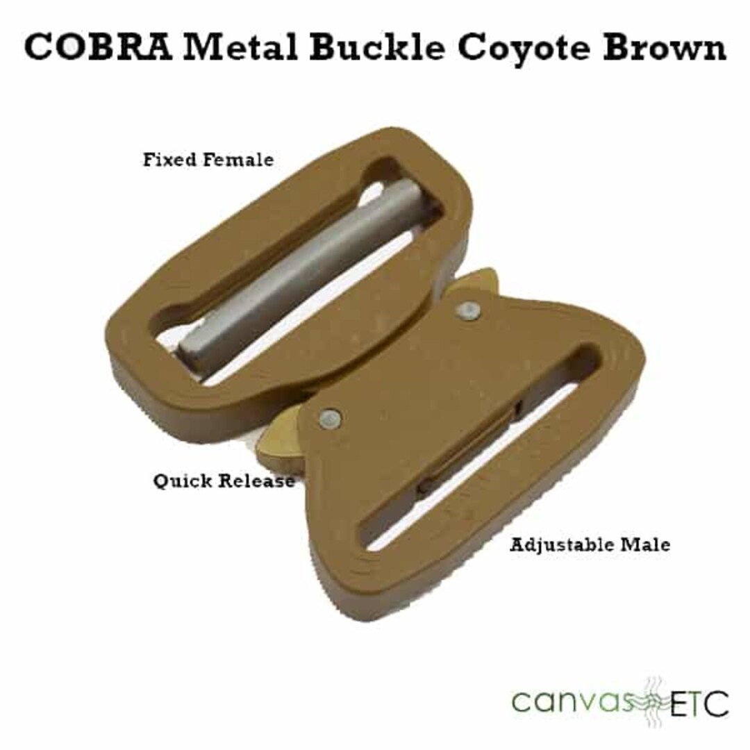 Cobra Buckle Metal Coyote 498, Genuine Austrialpin, 18kn Mil-spec Clasp ...
