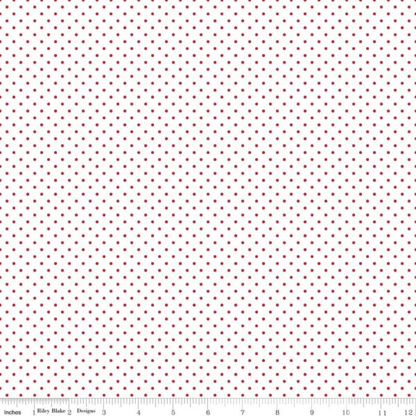 Red and White Riley Blake Fabric - Etsy