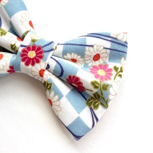 KAWA BELLIS BLUE - Japanese Cat Collar Bowtie Set // Take A Bow ...