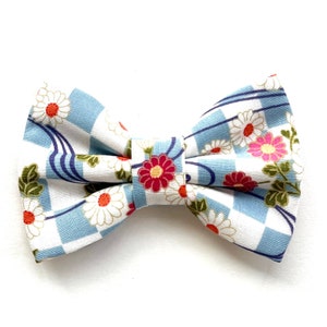 KAWA BELLIS BLUE - Japanese Cat Collar Bowtie Set // Take A Bow ...