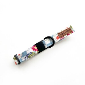 KAWA BELLIS BLUE Japanese Cat Collar Bowtie Set // Take A Bow Handmade ...