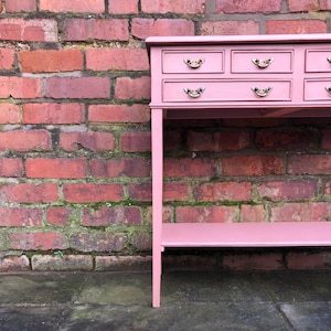 SOLD *** Vintage Console Hall Side Table With Drawers Shabby Chic ...