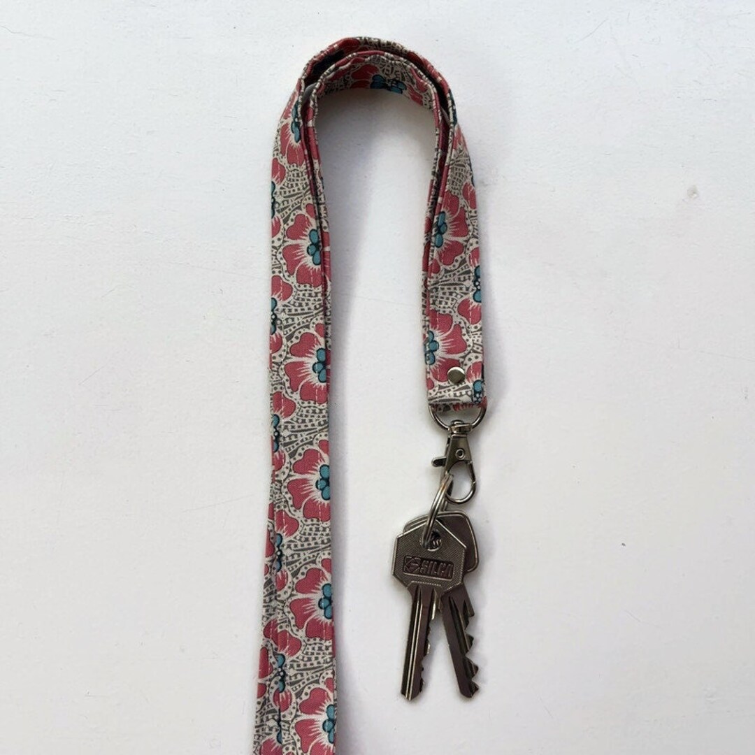 Retro Floral Lanyard Keycord Neck Strap Id Card Holder Key Chain Key ...