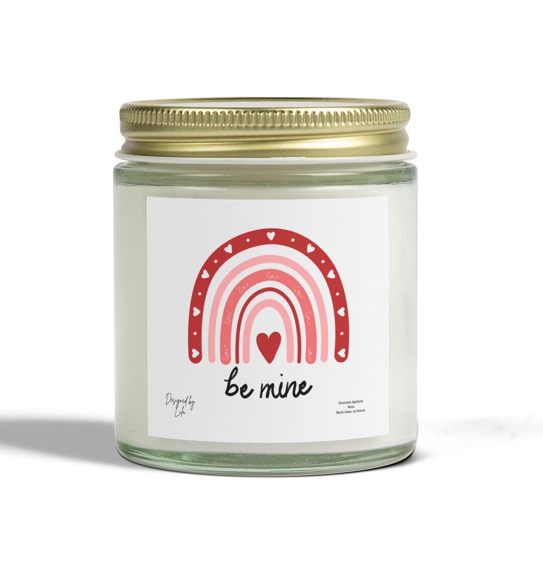 Be Mine Valentine's Day Candle, Coconut Apricot Wax, Kitchen Decor ...