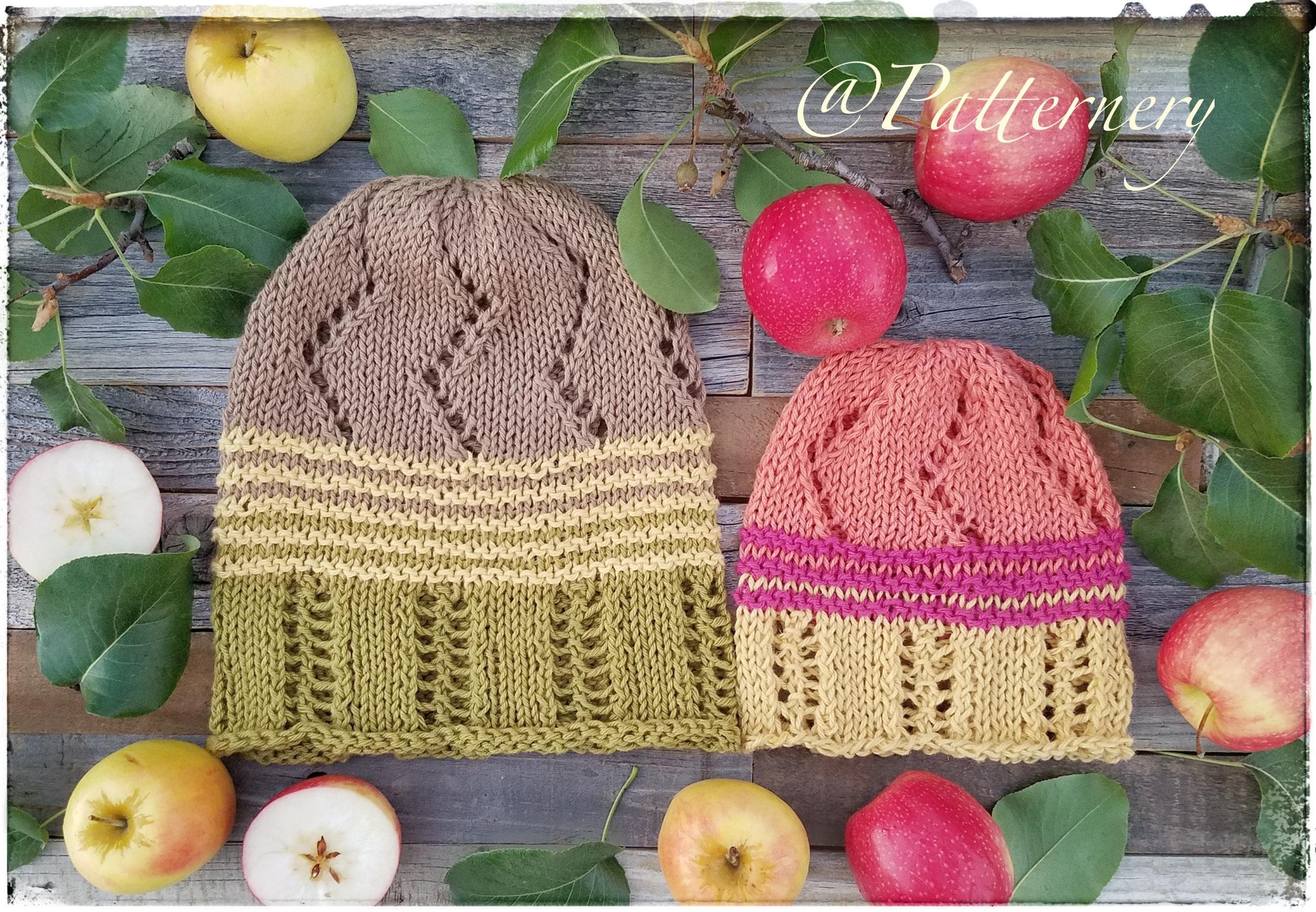 Boho Linen Cotton Lace "garden" Beanie Knitting Pattern PDF, NB up to ...
