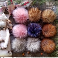 Mini Fluffy Pom Poms: Handmade Polyester Craft Supplies (8-30mm) - Etsy