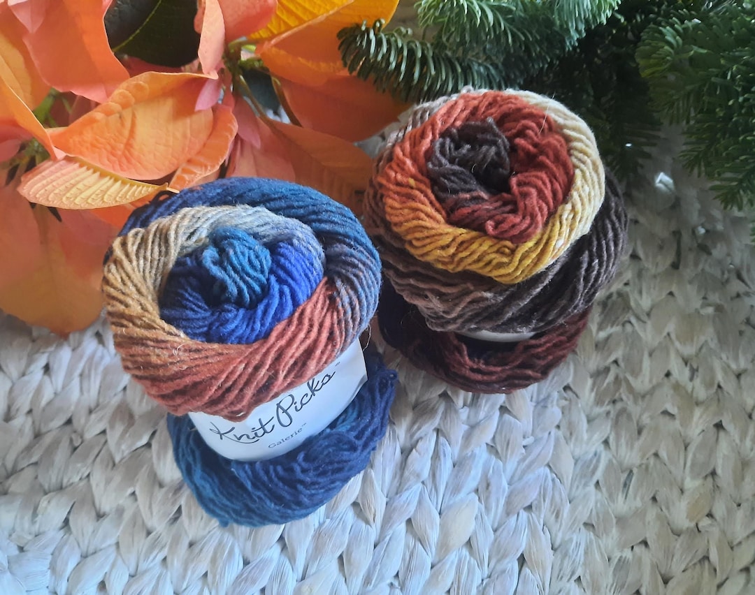 Knit Picks Galerie Wool, Gradient Yarn and FREE Pattern. RTS - Etsy