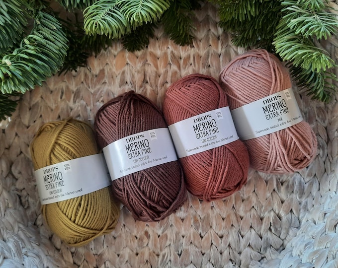 DROPS Merino, Superwash Extra Fine Merino Wool, Super Soft, Sport ...