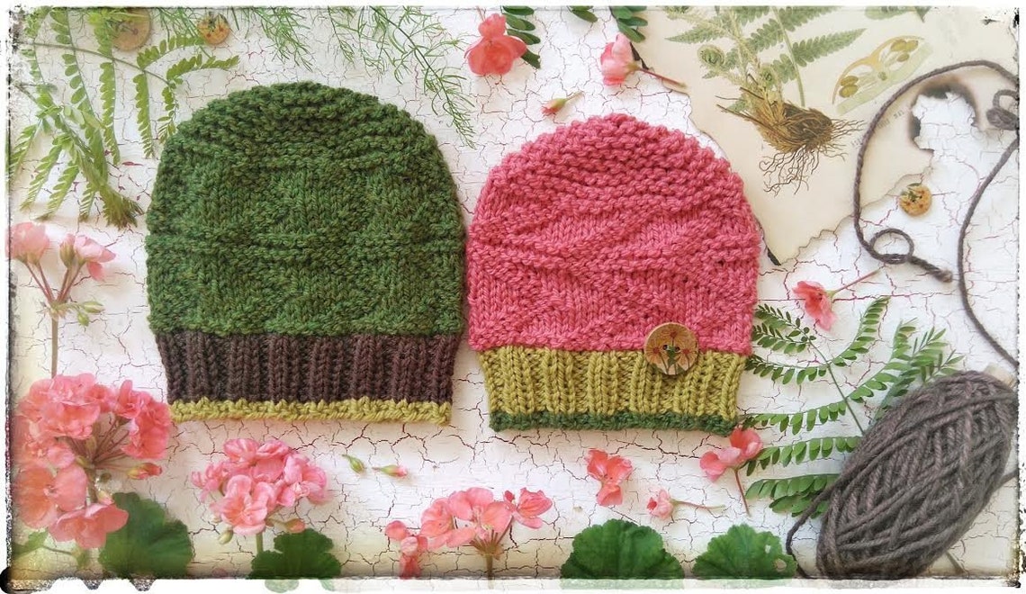 Purl Vertical Chevron Hat Knitting Pattern PDF. Sizes for 3-6 | Etsy