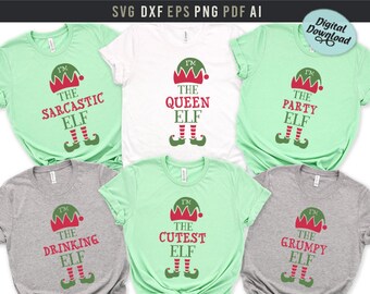 Grumpy Elf Svg - Etsy