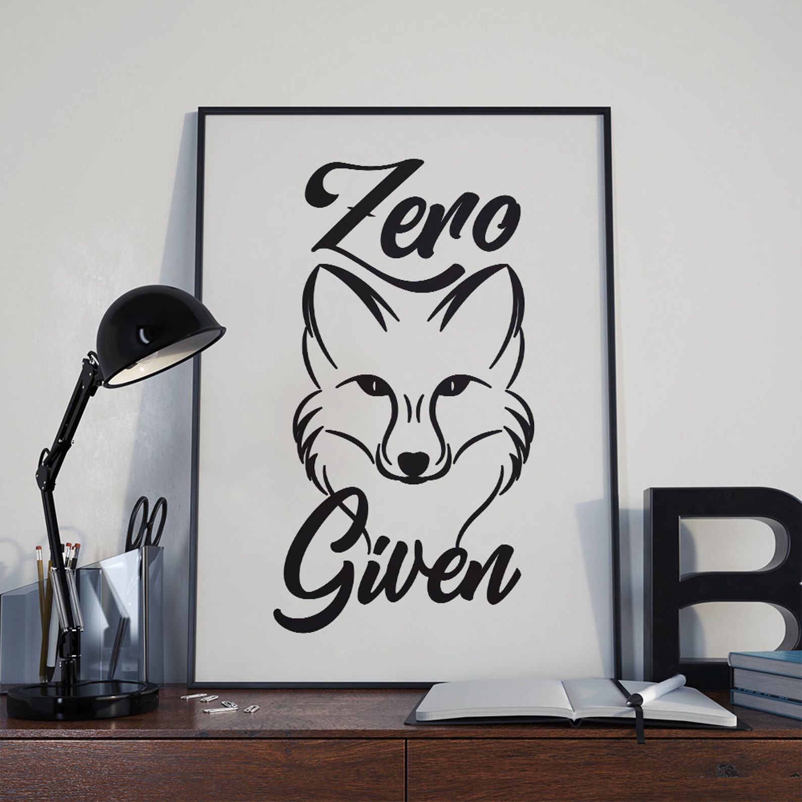 Zero Fox Given, Books Poster, Fucks Given Quote, Printable Wall Art, Svg Funny, Fucks Gift, Svg ...