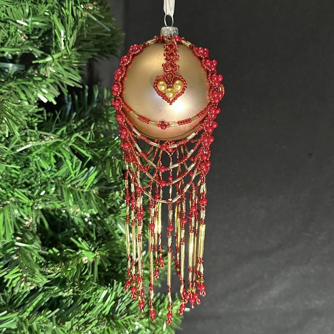 I Love Christmas Bauble Pattern 73. PDF Beading Tutorial. Christmas ...