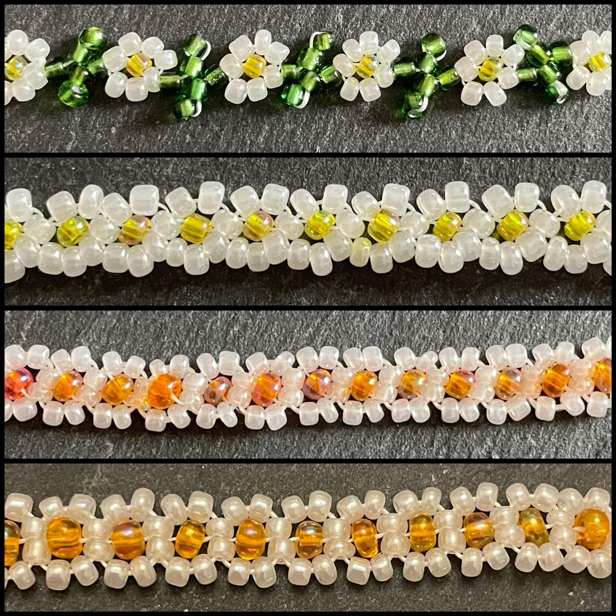Daisy Chains Pattern 42. Beading Instructions PDF. Seed Bead Flowers ...