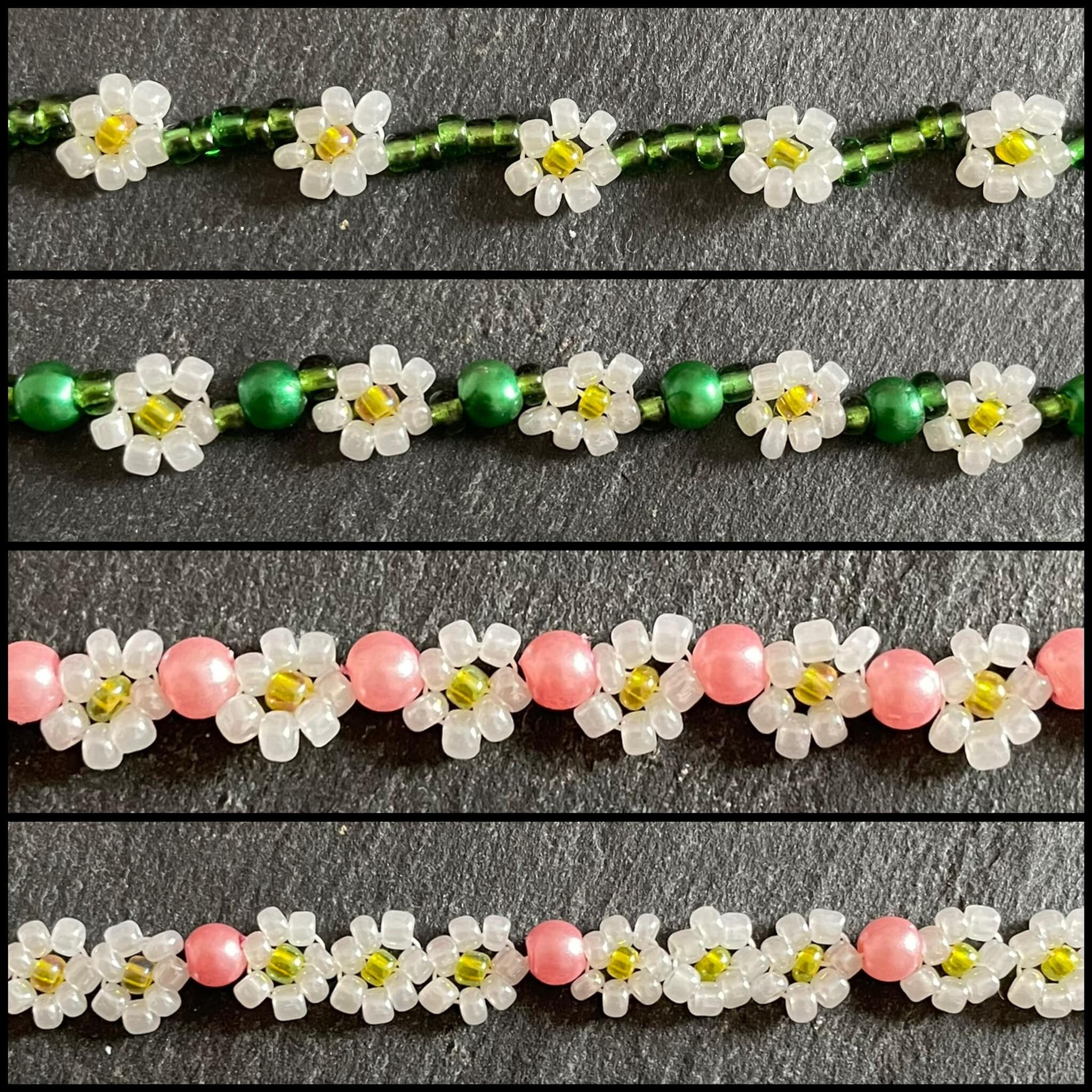 Daisy Chains Pattern 42. Beading Instructions PDF. Seed Bead Flowers ...