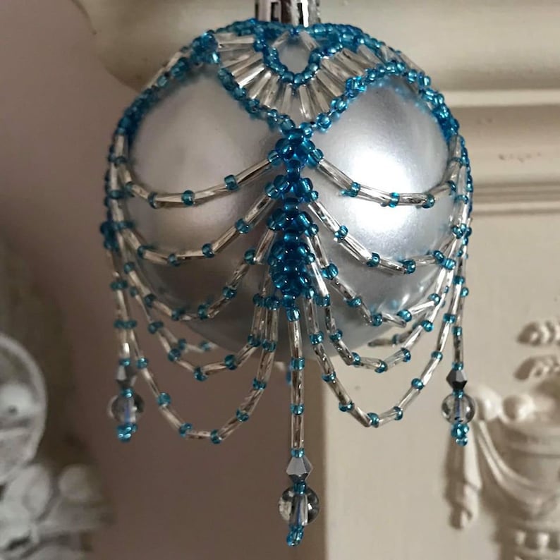Swags and Tails Bauble Pattern 26. Beading Tutorial Instructions ...