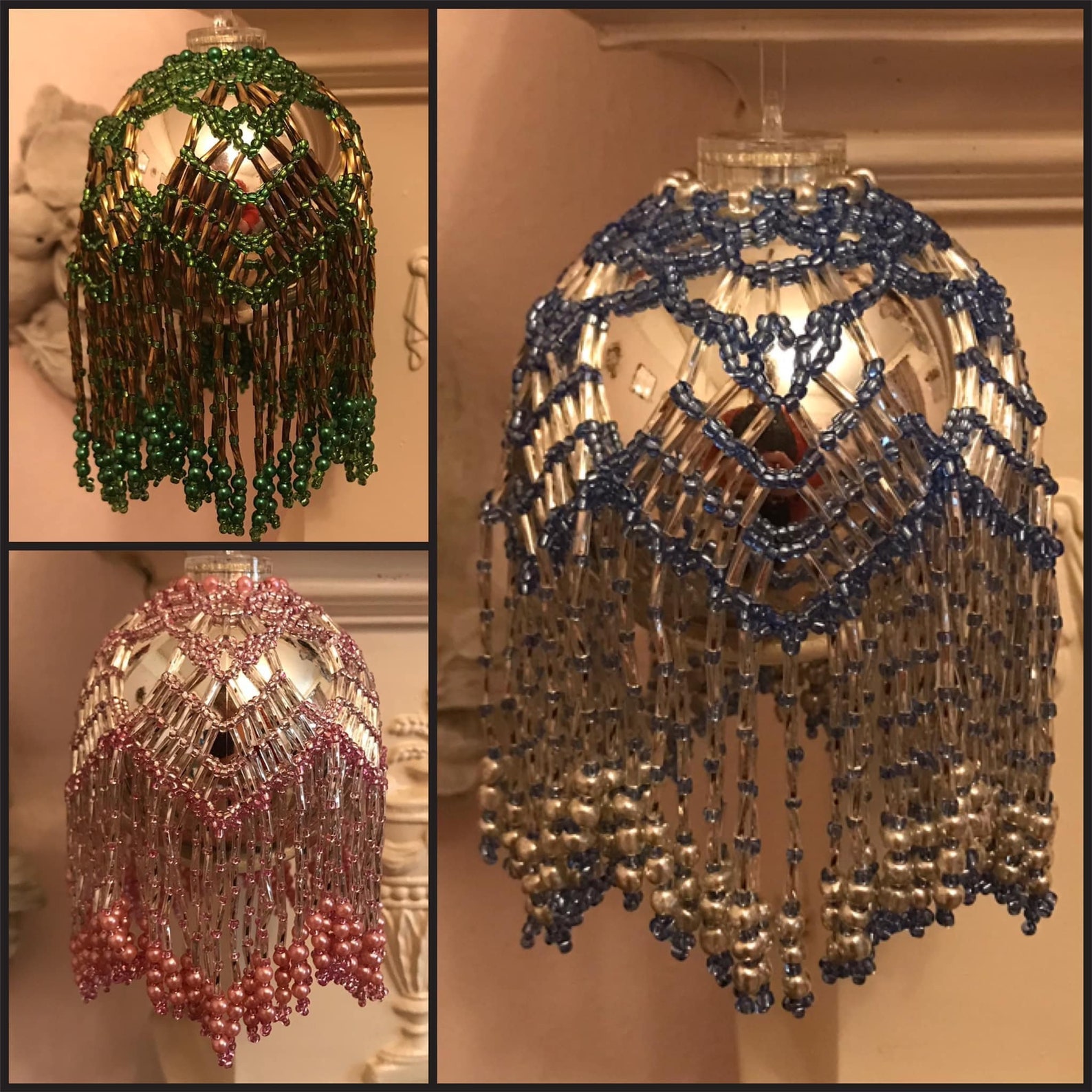 Chandelier Bauble Pattern 30. PDF Beading Tutorial. Christmas Ornament ...
