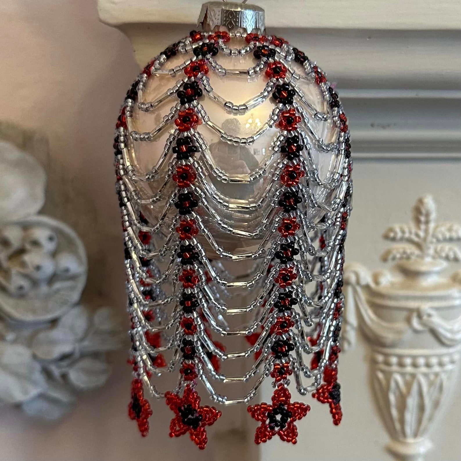 Rows of Daisies Bauble Pattern 46. Beading Tutorial Instructions ...