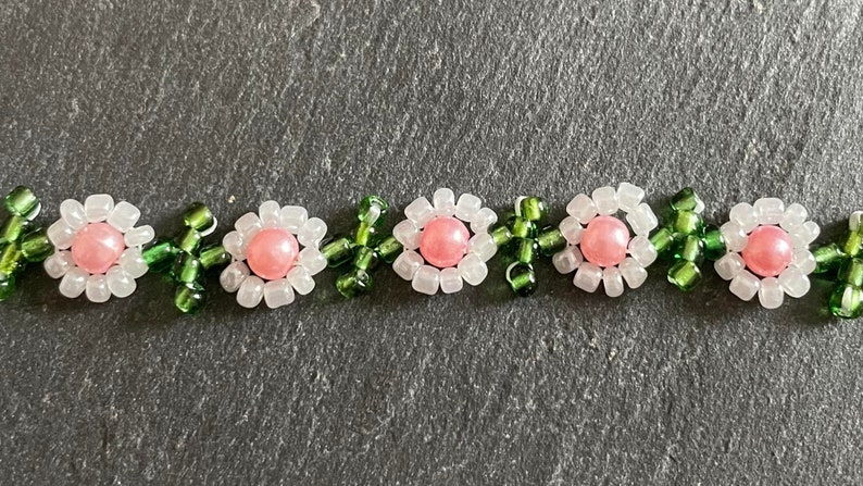 Daisy Chains Pattern 42. Beading Instructions PDF. Seed Bead Flowers ...