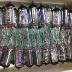 12 Pcs IV-4 VFD Vacuum Tube Indicator Nixie Era Steampunk Vintage Style ...