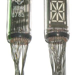 12 Pcs IV-4 VFD Vacuum Tube Indicator Nixie Era Steampunk Vintage Style ...