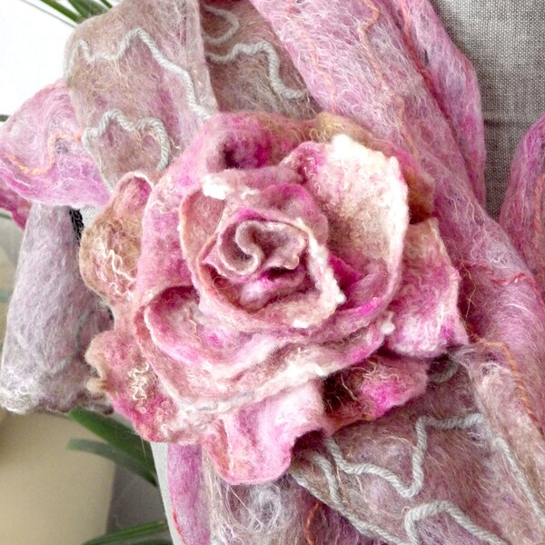Cobweb Felted Scarf - Etsy