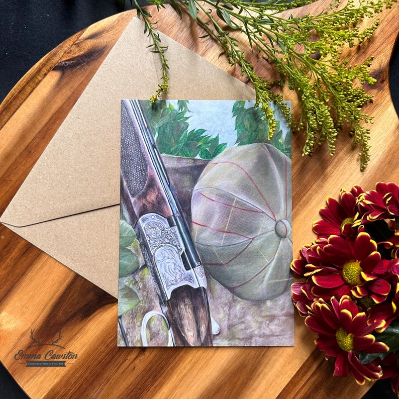 Shotgun Card, Beretta Card, Fathers Day Card, Thank You Card, Shooting ...