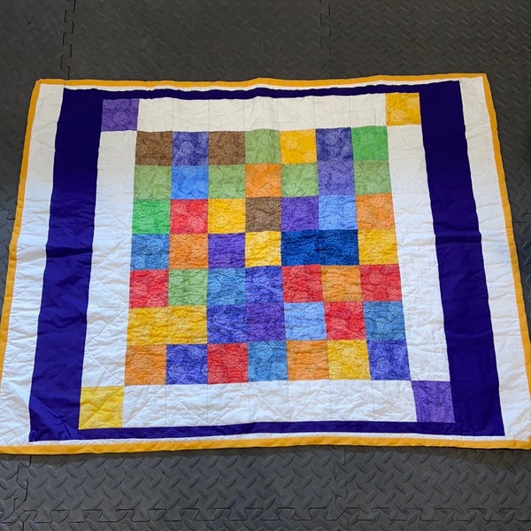 Primary Color Quilt - Etsy