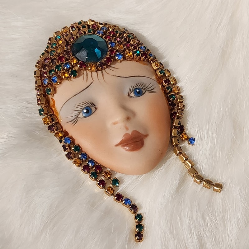 Face Brooch - Etsy