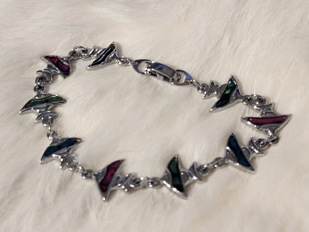 Vintage Abalone Bracelet From the 90s, 90s Jewelry, 90s Bracelet ...