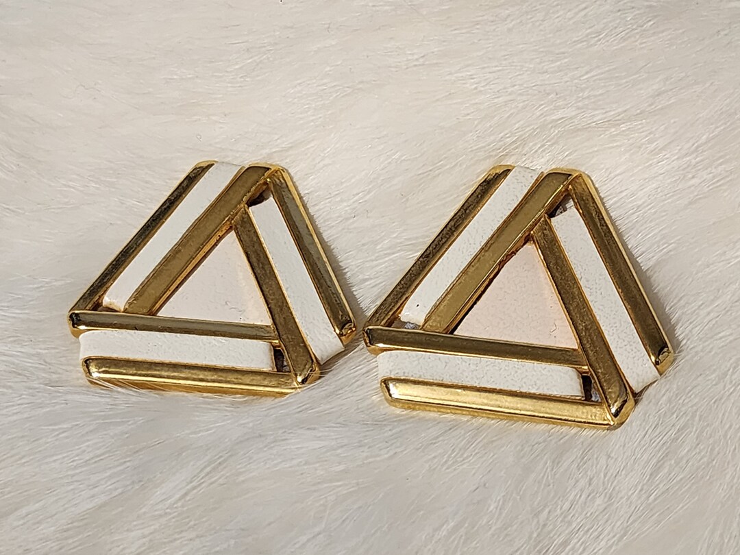 Vintage Bluette Shoe Clips, Triangle Shoe Clips, Vintage Accessories ...