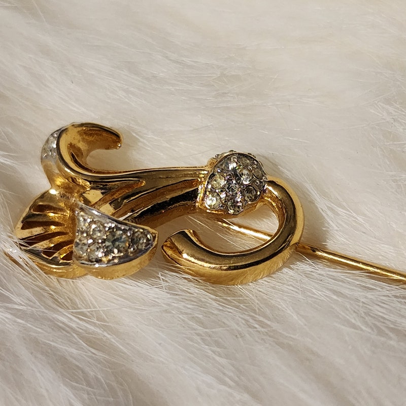 Rhinestone Stick Pin - Etsy