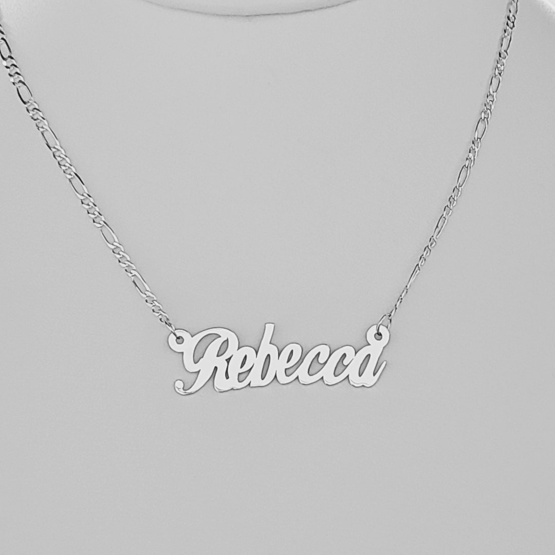 Silver Small Script Letter, Solid Silver 925 Pendant, Custom Made Any ...