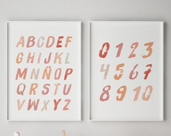 Boho Spanish Alphabet - Etsy