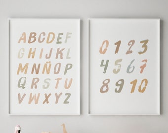 Boho Spanish Alphabet - Etsy