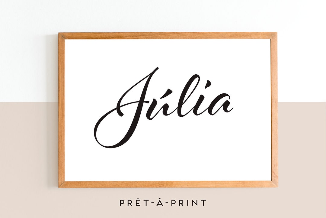 Custom Nursery Name Print, Custom Spanish Nursery Name Sign, Baby Name ...