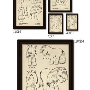 1983 My Little Pony Blueprint, My Little Pony Patent Print Designed for ...