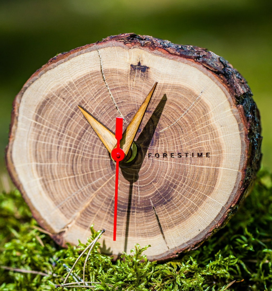 Oak slice desk clock Table clock Wood clock Boyfriend gift | Etsy