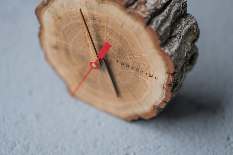 Desk Clock Wood Clock Farmhouse Clock Table Clock Wooden - Etsy