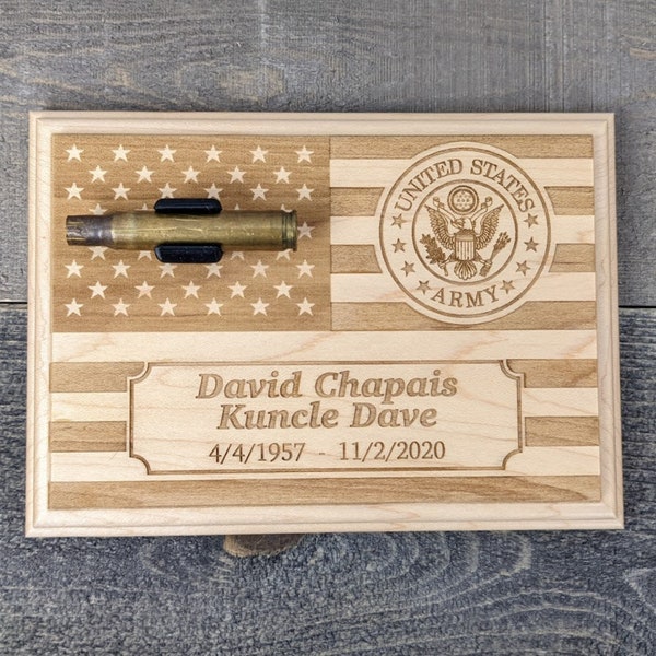 Military Funeral Bullet Casing Display Holder - Etsy