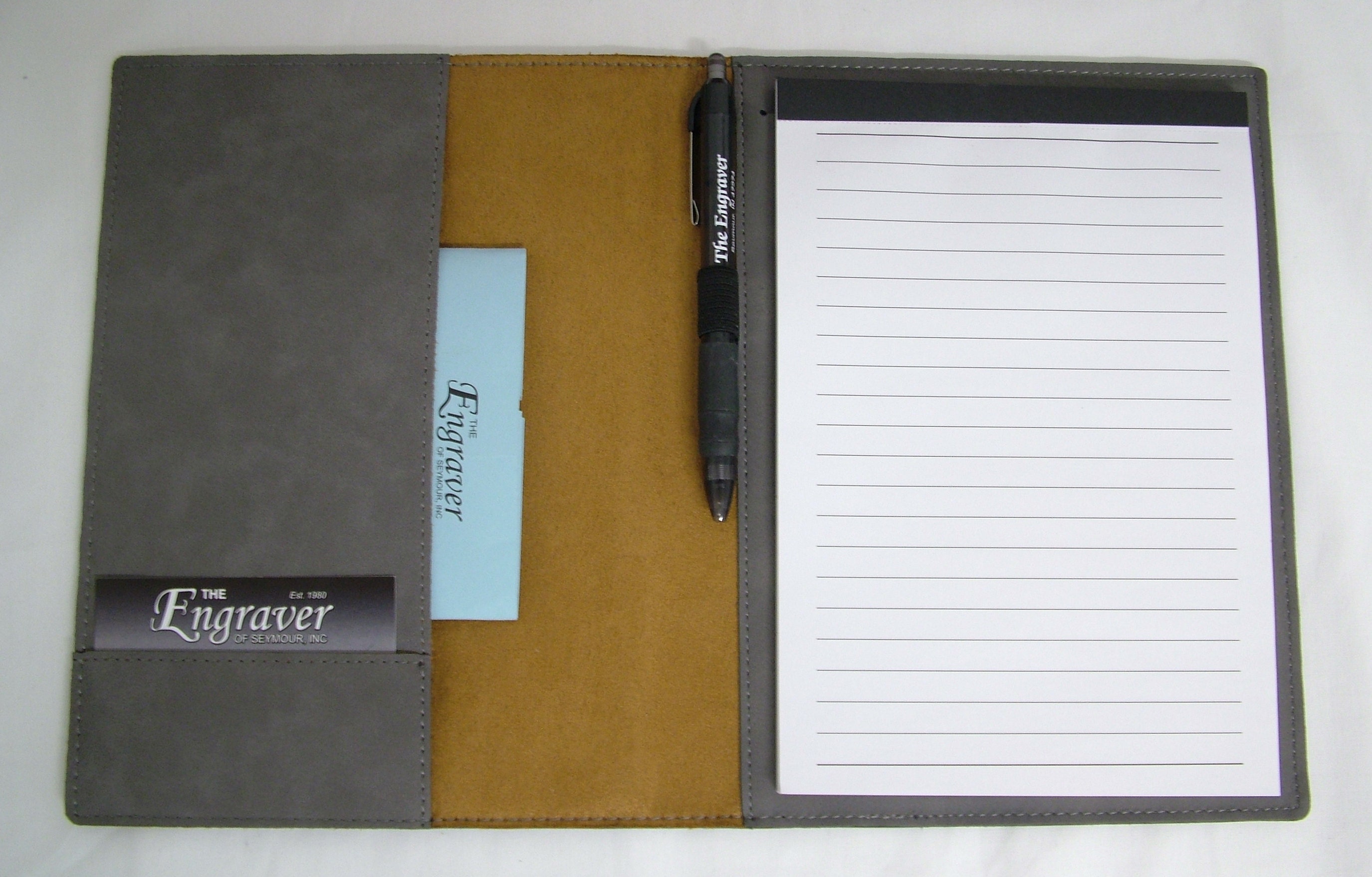 7 X 9 Leatherette Notepad Portfolio Padfolio - Personalized/custom Logo ...