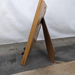 5x7 Red Alder Wood Personalized Military Funeral Memorial Frame - Holds ...