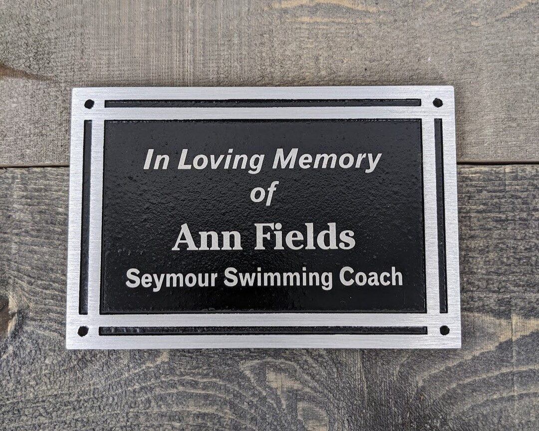 4" X 6" Outdoor Aluminum Cast Plaque With 4 Holes - Etsy