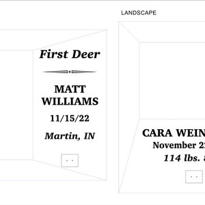 5x7 Red Alder Wood Personalized Hunting Frame - Holds Spent Casing - Etsy