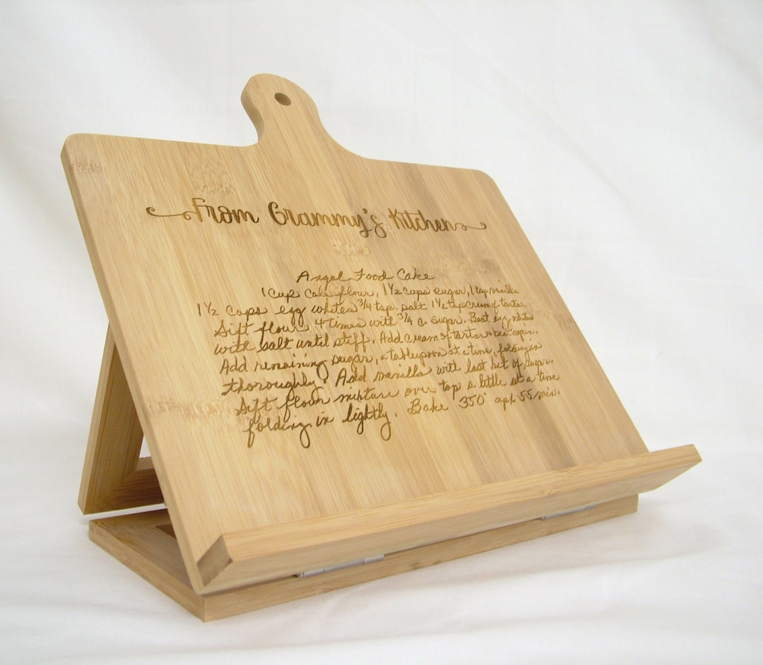 Your Handwritten Recipe - Bamboo Easel - Etsy
