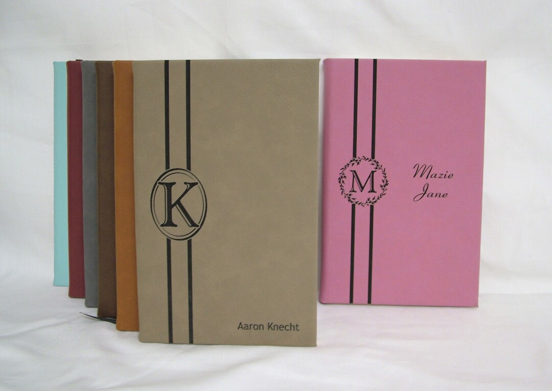 Personalized Leatherette Journal - Custom Design/logo - Etsy