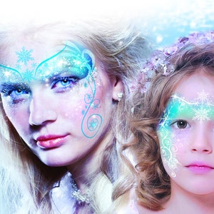 Ice Queen FX Makeup, Special Effects Winter Frozen Cosmetic Kit - Etsy